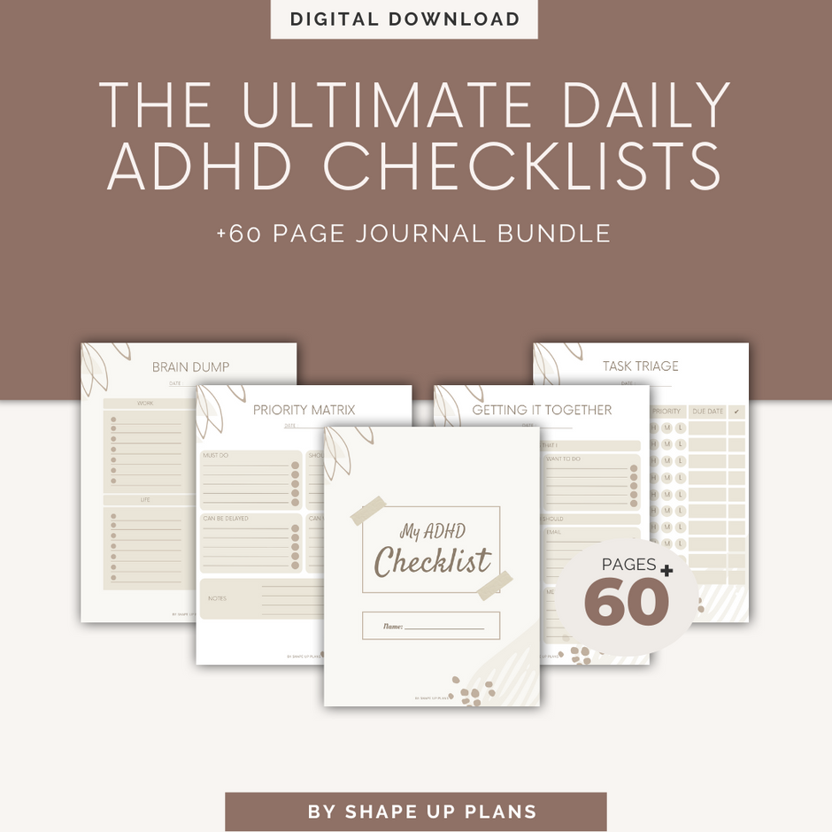 ADHD BUNDLE PACK: The Ultimate Collection To Navigate Your ADHD Journe ...
